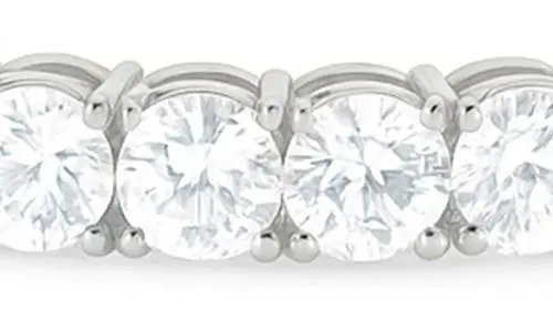 Sterling Forever Round Cut Cubic Zirconia Tennis Bracelet - Silver