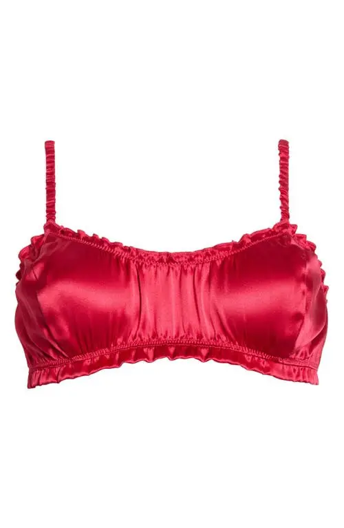 PAPINELLE Audrey Mulberry Silk Bralette