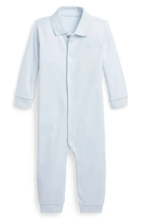 Ralph Lauren Snap Front Cotton Polo Romper