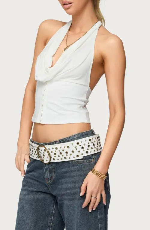 EDIKTED Crop Halter Top