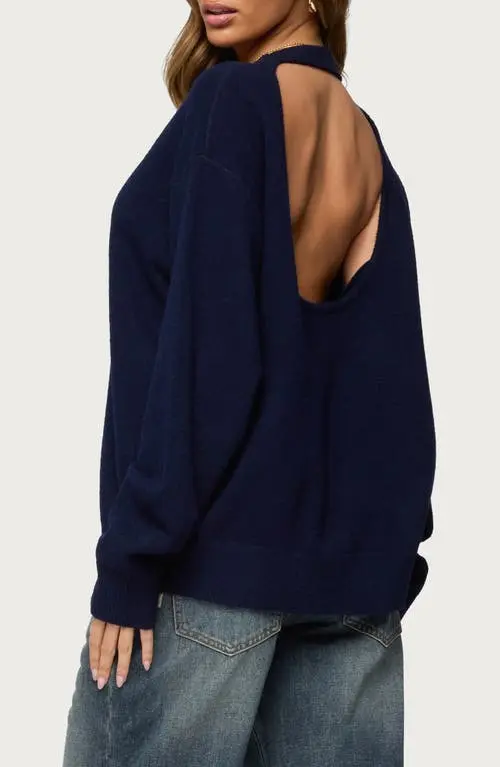 EDIKTED Ximenia Cutout Back Sweater