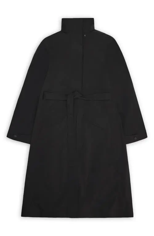 Rains Suva Waterproof Hardshell Raincoat With Removable Hood - Black