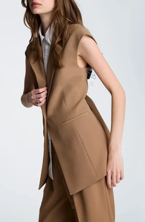 KENNETH COLE Layered Vest With Detachable Inset
