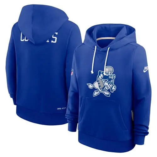 Nike Dallas Cowboys Throwback Sideline Standard Issue Dri-fit Hoodie - Royal