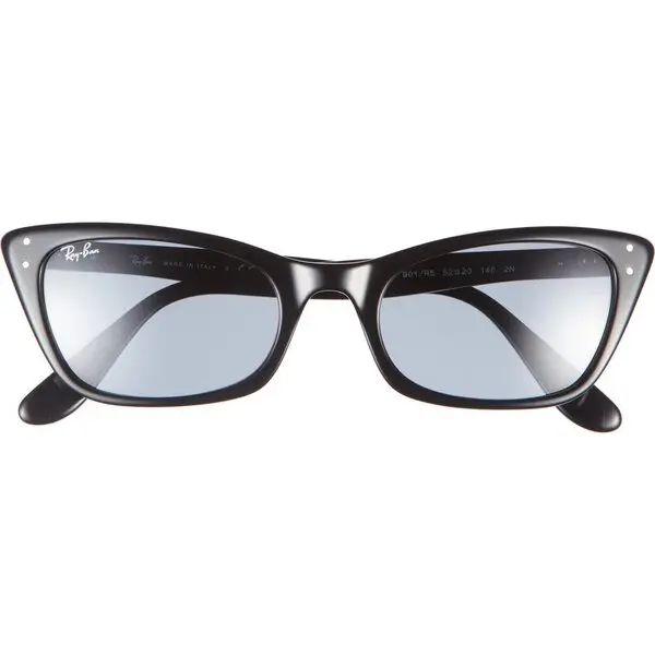 Ray-ban Lady Burbank 52mm Cat Eye Sunglasses - Black/blue