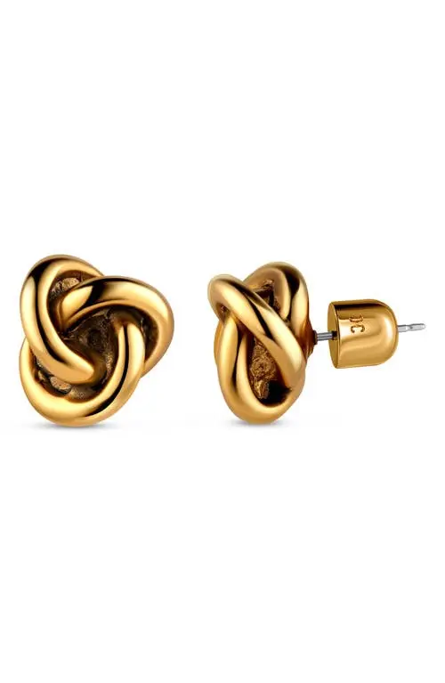 CHRISTINA CARUSO Love Knot Stud Earrings - 14k Gold