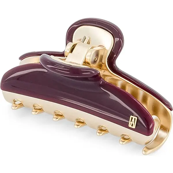 Alexandre De Paris Vendome Medium Claw Hair Clip - Burgundy