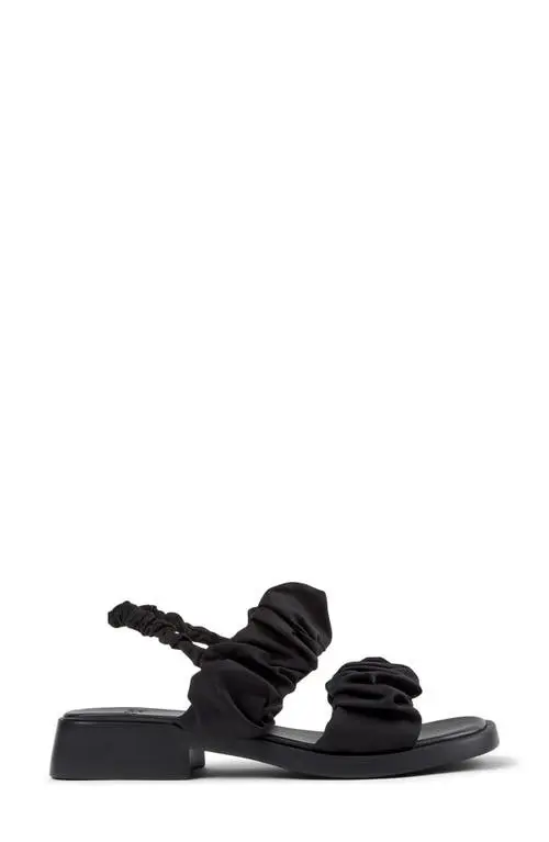 Camper Dana Ruched Slingback Sandal