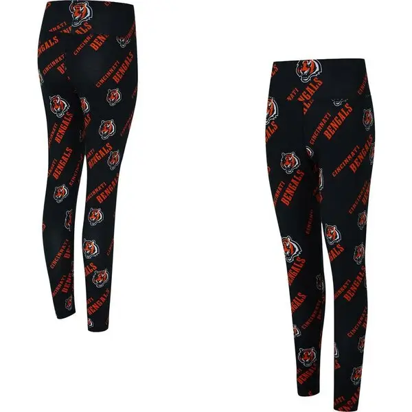 CONCEPTS SPORT Cincinnati Bengals Mosaic Allover Print Leggings - Black