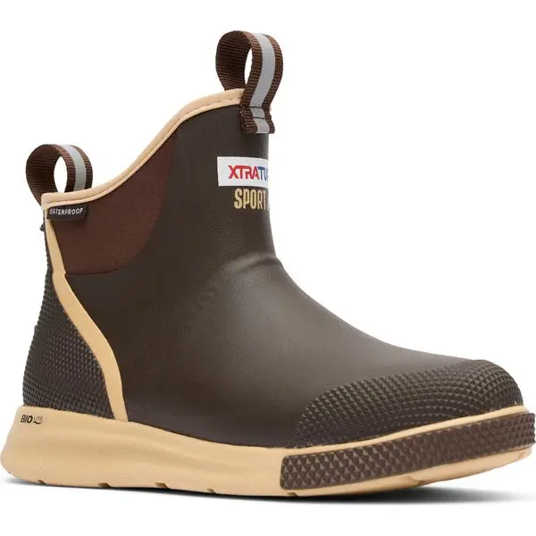 XTRATUF Waterproof Ankle Deck Boots - Brown
