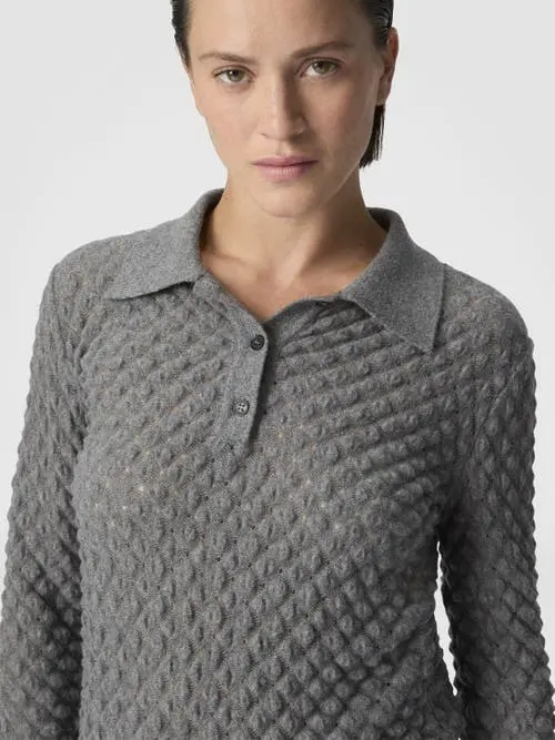 Missoni Cashmere Polo With Lace Pattern