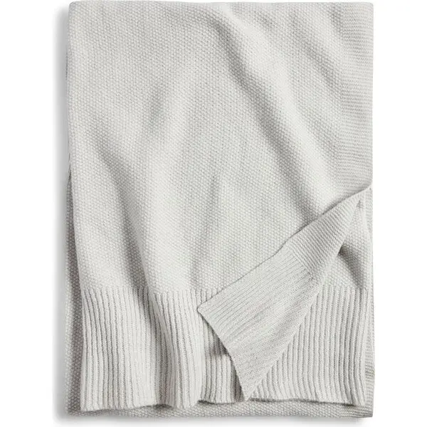 Nordstrom Felicity Knit Throw Blanket - Grey Vapor Heather