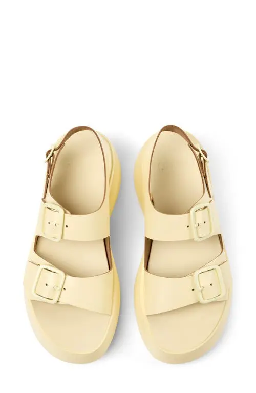 Camper Tasha Platform Sandals - Light/pastel Yellow