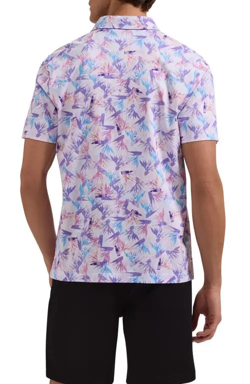 Bugatchi Hendrix Floral Pima Cotton Polo