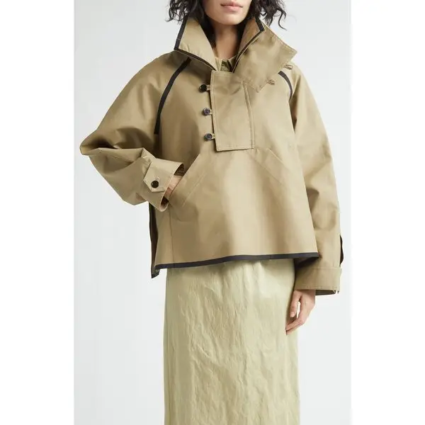 NACKIYE Fisherman Overcoat - Khaki Beige
