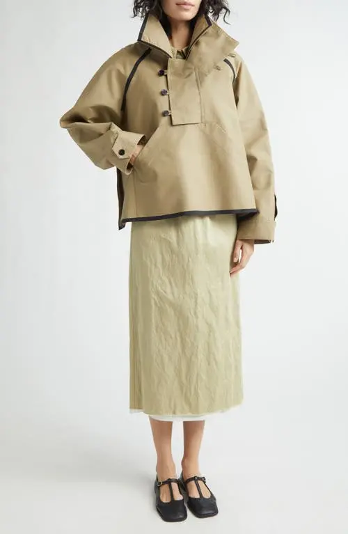 NACKIYE Fisherman Cropped Overcoat