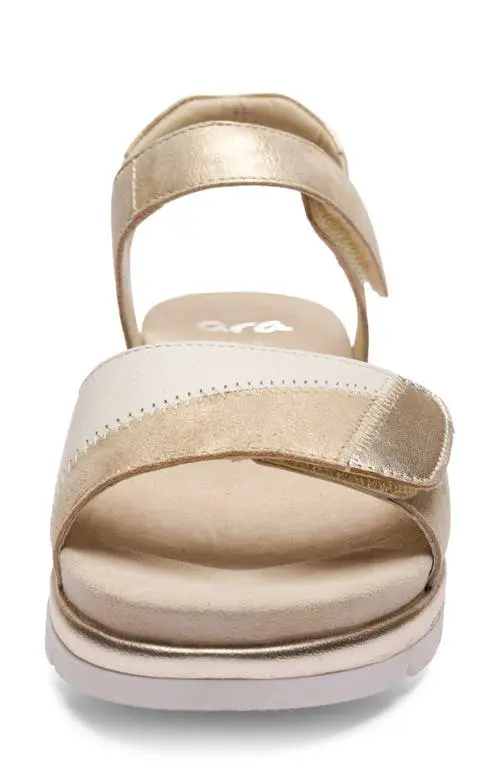 ARA Cheyenne Sandal - Beige/gold