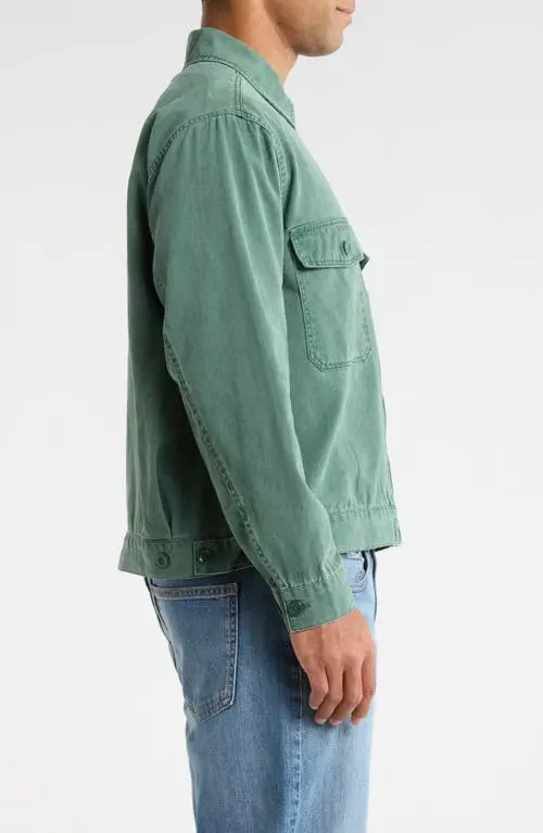 Brixton Trademark Cotton Garage Jacket - Washed Primal Green
