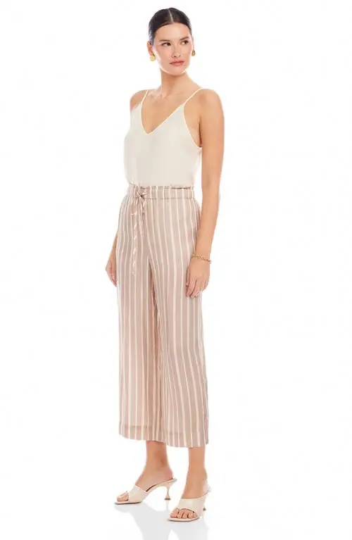 Fifteen Twenty Tasha Stripe Crop Drawstring Pants