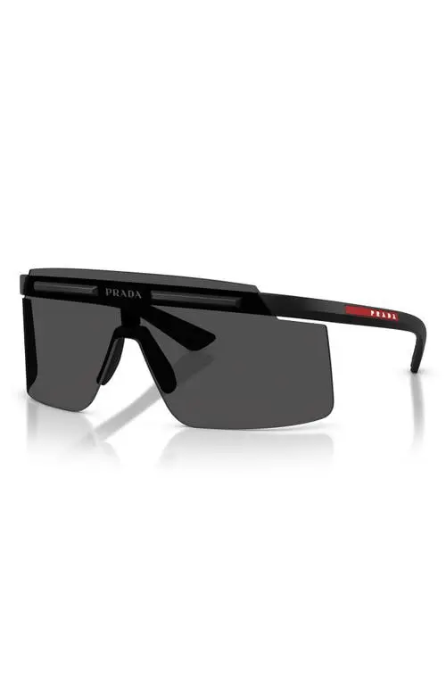 Prada 140mm Rectangular Shield Sunglasses