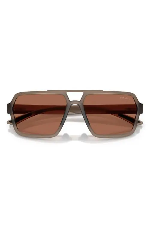 Prada 59mm Pilot Sunglasses
