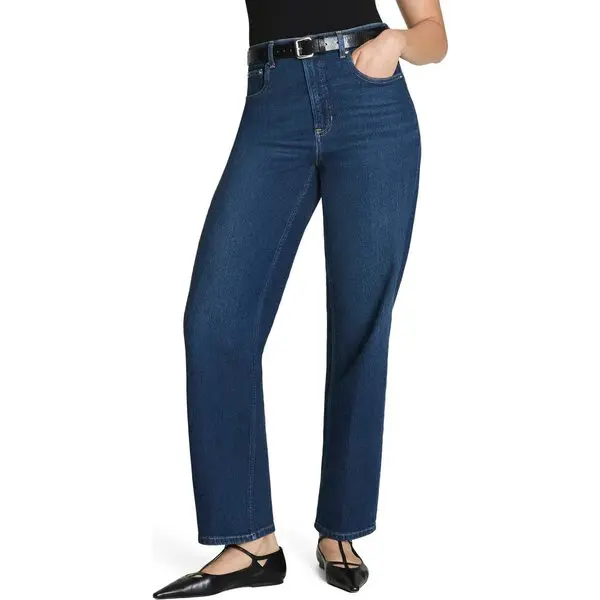 Spanx Spanxshape™ Authentic 360 High Waist '90s Straight Leg Jeans - Percy Wash