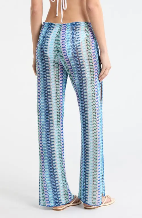 BECCA By Rebecca Virtue Tivoli Metallic Cover-up Pants