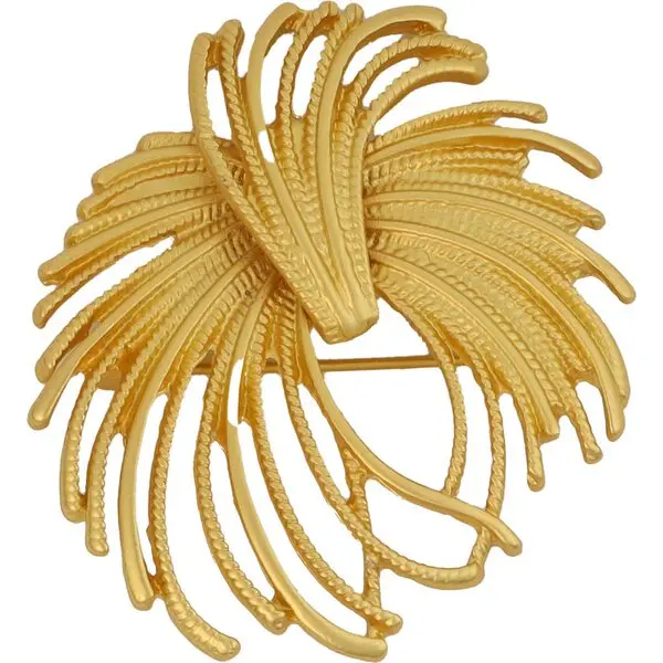 PANACEA Statement Flower Brooch - Gold