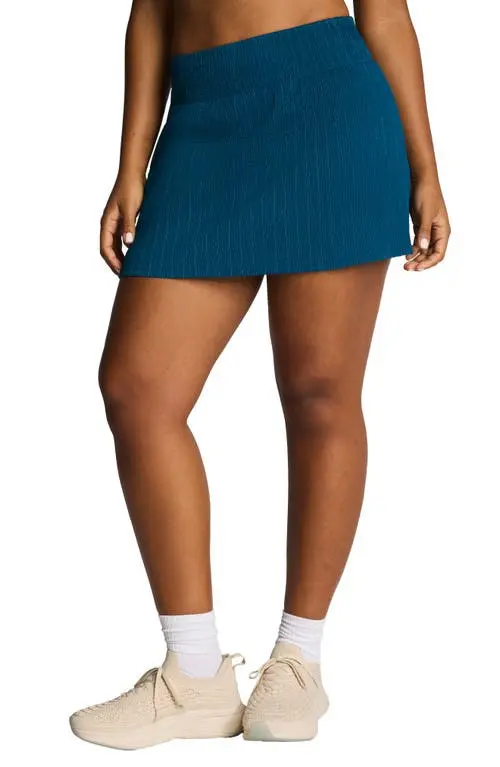 Spanx Spanxshape Boostup Glow Weave Skort - Deep Cove