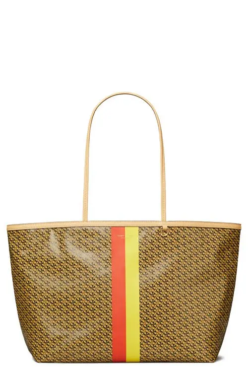 Tory Burch Racer Tote - Tan Printed