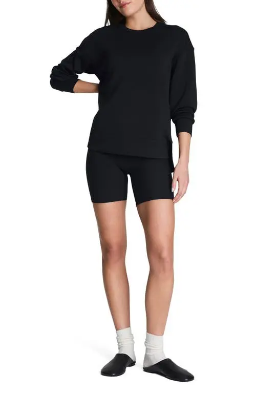 Spanx Airessentials Crewneck Sweatshirt - Very Black