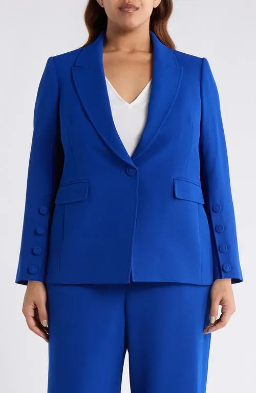TAHARI ASL One-button Blazer - Cobalt