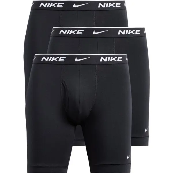 Nike 3-pack Essential Stretch Cotton Long Boxer Briefs - Black Assorted