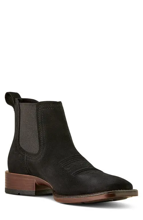 Ariat Booker Ultrawestern Chelsea Boot - Black Suede