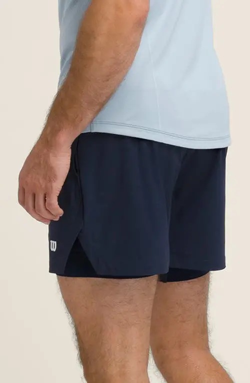 Wilson Set Point 5-inch Shorts - Classic Navy