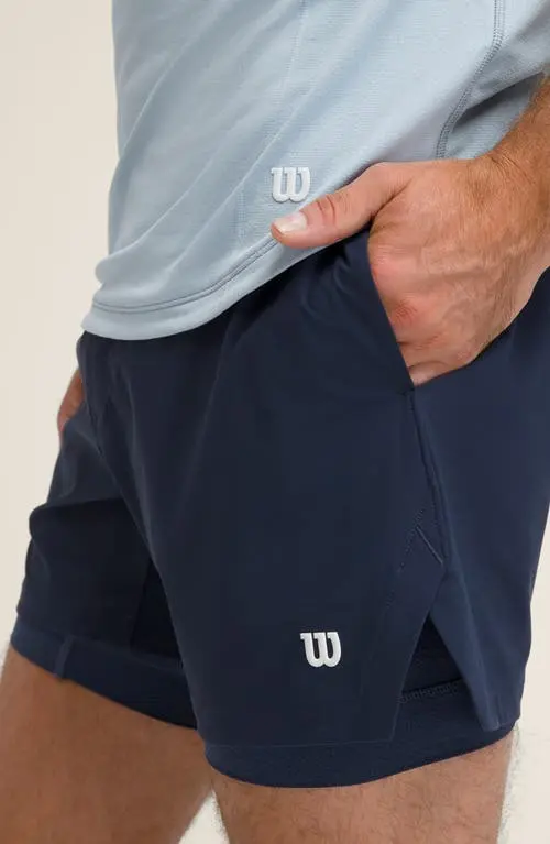 Wilson Set Point 5-inch Shorts - Classic Navy