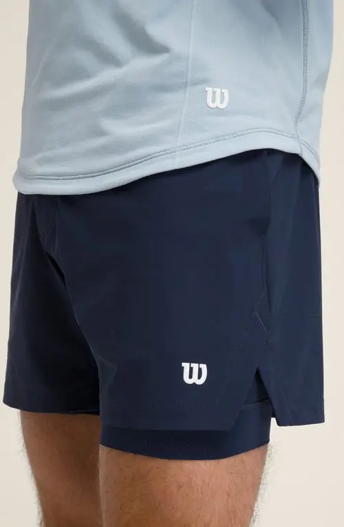 Wilson Set Point 5-inch Shorts - Classic Navy