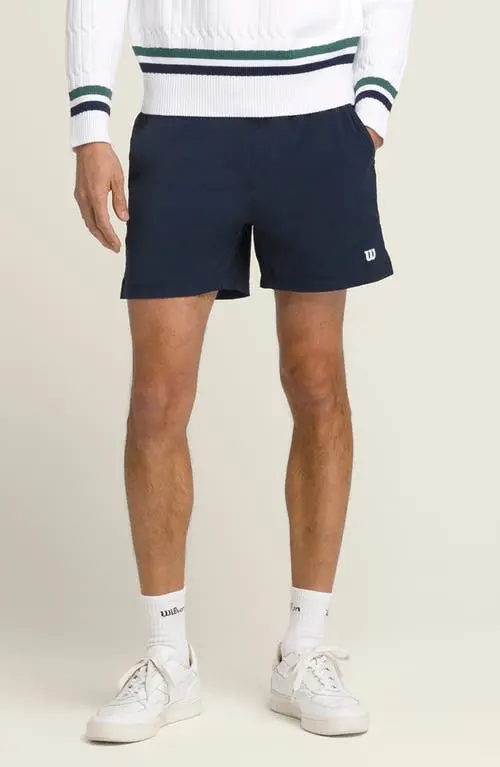 Wilson Tennis Water Repellent Volley Shorts - Classic Navy