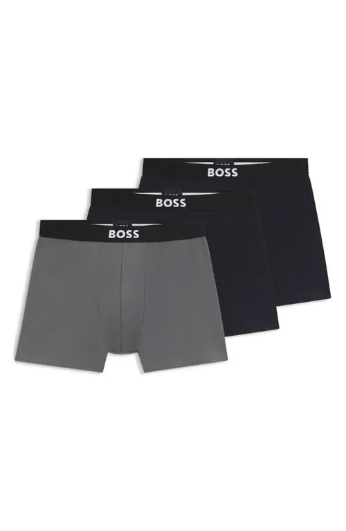 BOSS Assorted 3-pack One Stretch Cotton Boxer Briefs - Black Misc