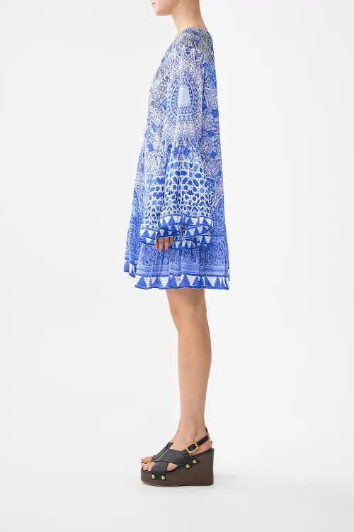 Camilla A-line Frill Dress With Crystal Embellishment