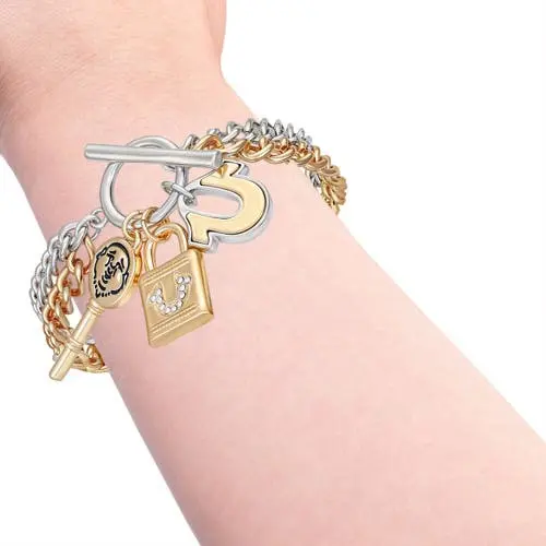 True Religion Two-tone Charm Bracelet