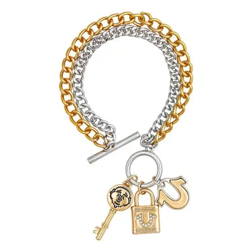 True Religion Two-tone Charm Bracelet