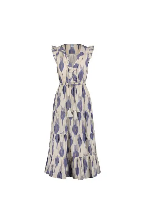 MER ST. BARTH Giselle Maxi Dress La Creme Ikat - Cream