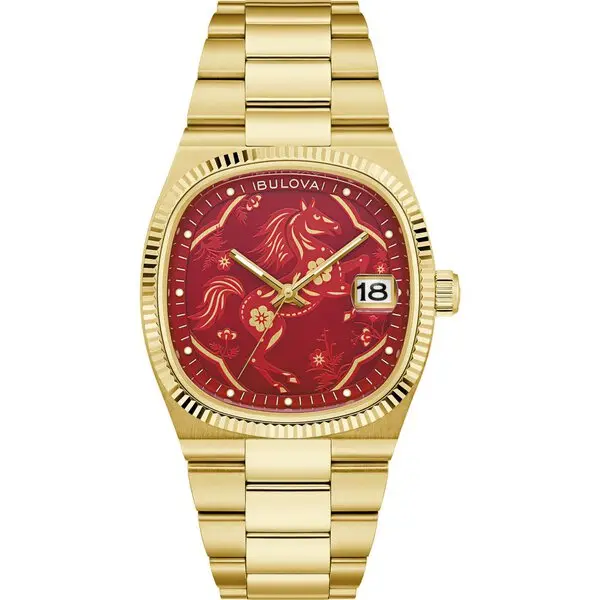 Bulova Super Seville Year Of The Horse Bracelet Watch - Gold-tone