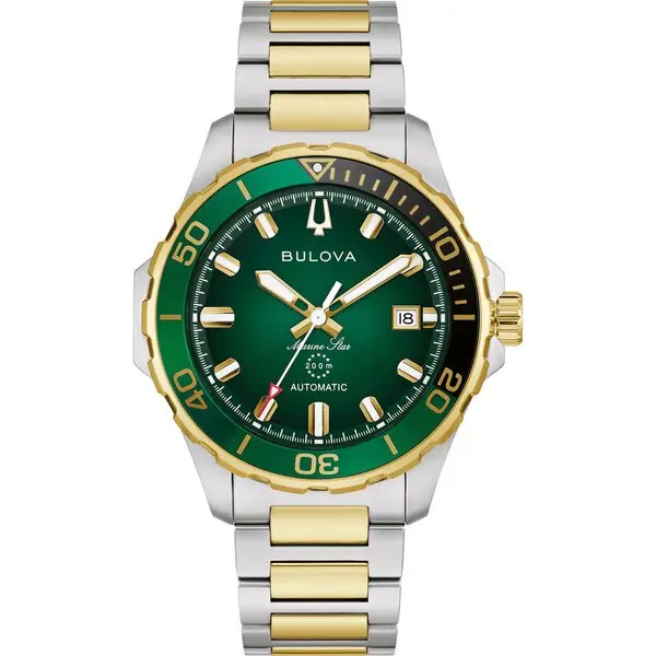 Bulova Marine Star Series B Bracelet Watch - Green/two-tone