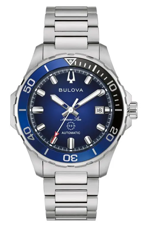 Bulova Marine Star Series B Bracelet Watch - Silver-tone