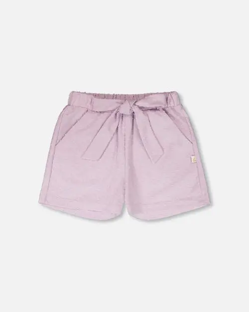 DEUX PAR DEUX Jersey Relaxed Cut Shorts - Lavender