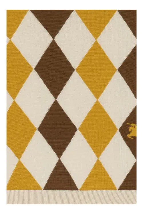 Burberry Argyle Wool Sweater Vest - Pear Yellow