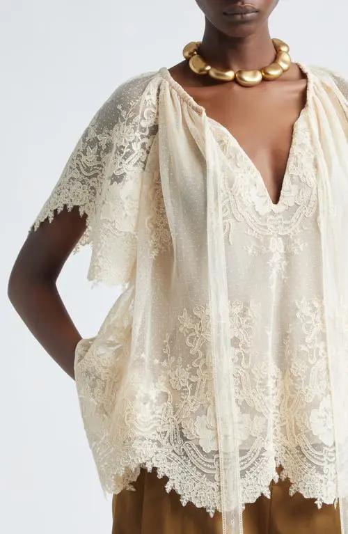 Zimmermann Luna Lace Flutter Top