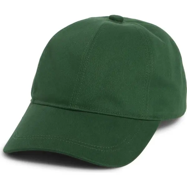 Nordstrom Brushed Cotton Baseball Cap - Green